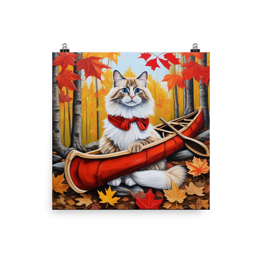 PugMug | Custom Tabby Ragdoll Cat Poster | Personalized Cat Portraits ...